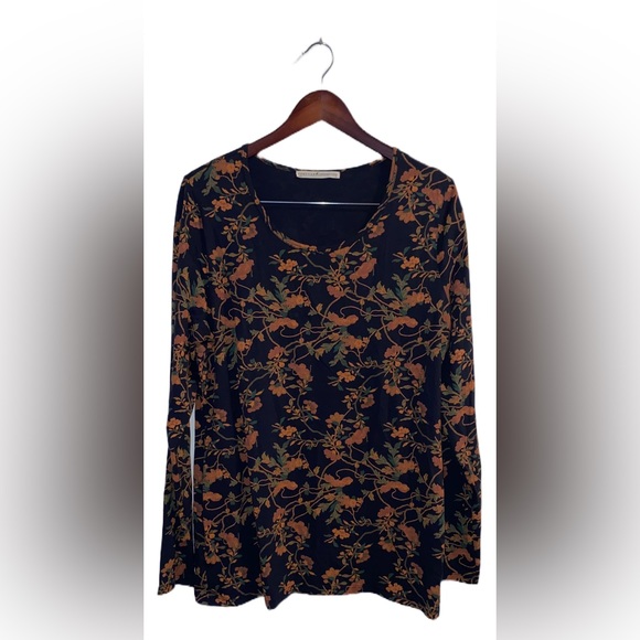 Peruvian Connection | Tops | Peruvian Connection Floral Long Sleeve ...